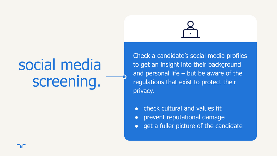 What is social media screening?